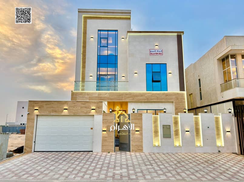 Luxury villa for sale in Al Bahia area, featuring two floors and a ...
