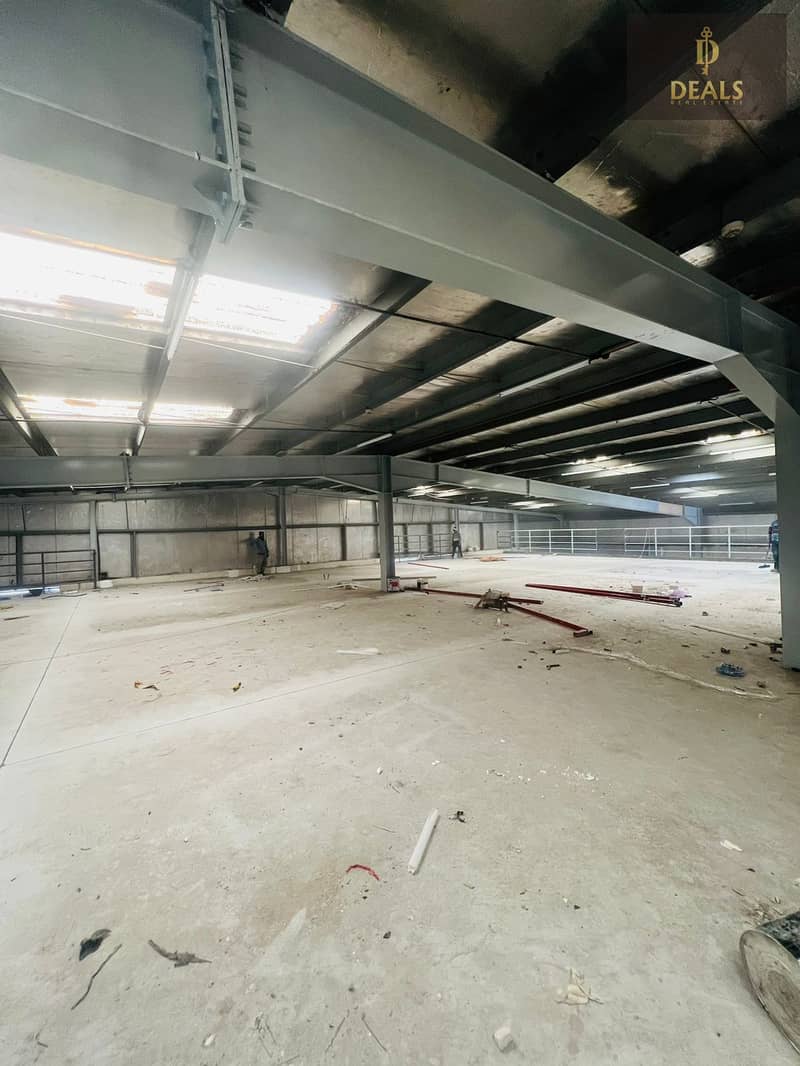 Large Warehouse for Rent in Al Jurf 1 | 8,800 Sqft Ground + 6,160 Sqft ...