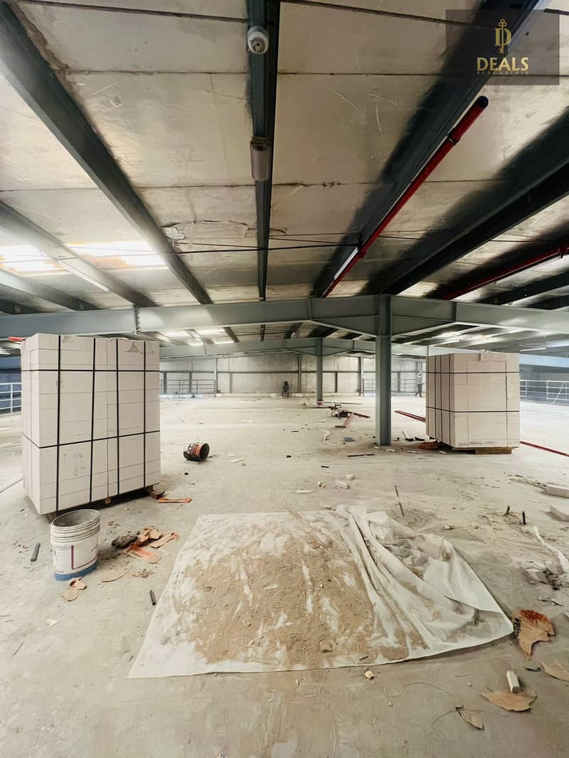 Large Warehouse for Rent in Al Jurf 1 | 8,800 Sqft Ground + 6,160 Sqft ...