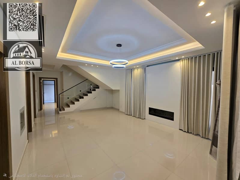 Furnished villa for rent in Al Yasmin | 5 master bedrooms | Majlis and ...
