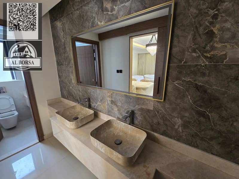 Furnished villa for rent in Al Yasmin | 5 master bedrooms | Majlis and ...