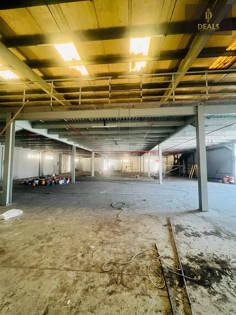 Large Warehouse for Rent in Al Jurf 1 | 8,800 Sqft Ground + 6,160 Sqft ...