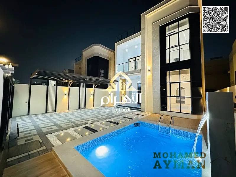 A villa with 5 master bedrooms in Al Rawda 3, featuring a private pool ...