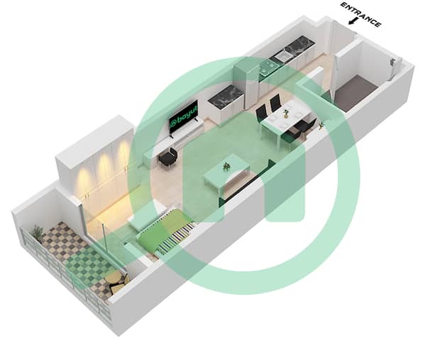 Furnished Studio | MAG 330 | Balcony | Downtown View | Bayut.com
