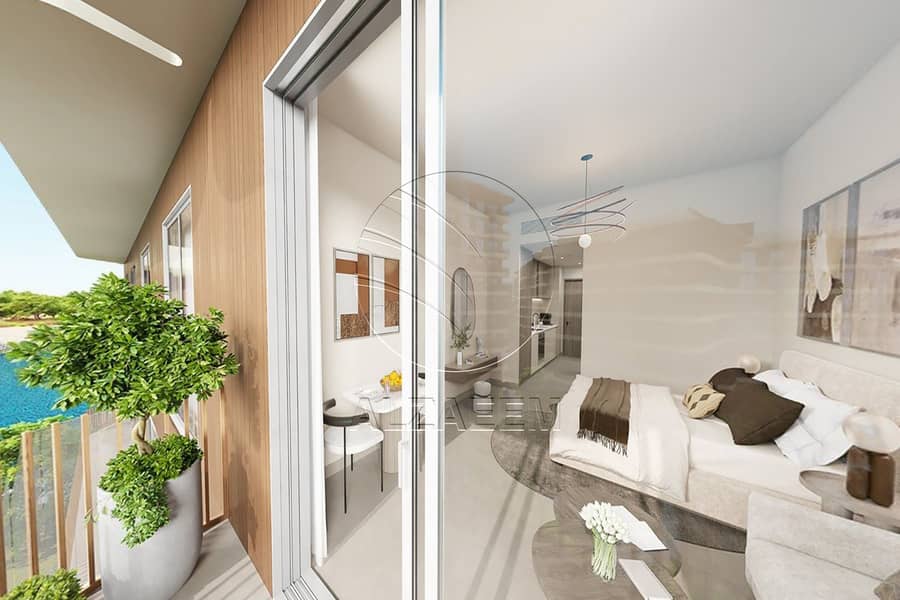 Huge Studio with Balcony | Partial Canal View | Bayut.com