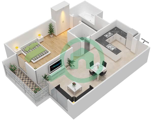 Rented | Mid Floor Unit w/ Unique Layout | Bayut.com